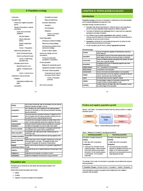 Population Ecology Notes Pdf Predation Reproduction