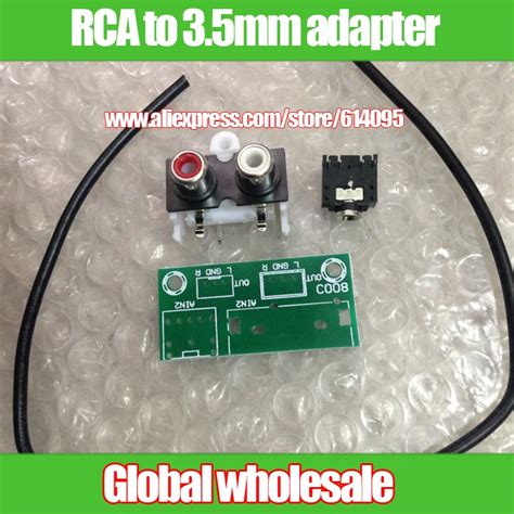 Audio Input Adapter Board Kit Rca Adapter To 35mm Interface Circuit