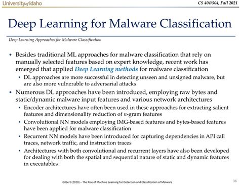 Ppt Lecture10amlinmalwaredetection Powerpoint Presentation Free