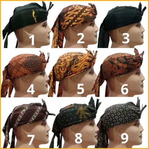 Jual Iket Kepala Sunda Tradisional Udeng Sunda Blangkon Sunda Blankon