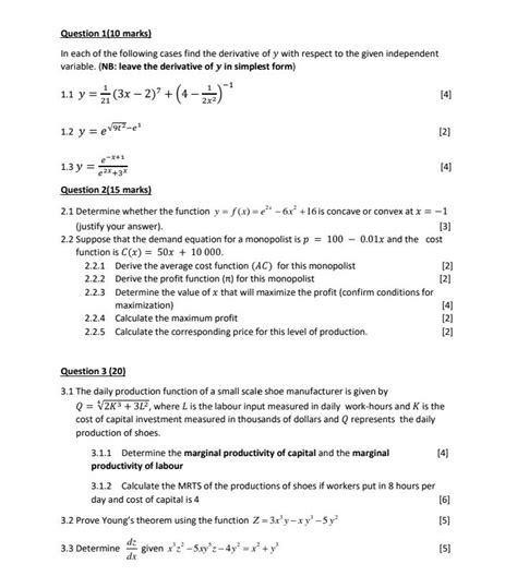 Solved Question 110 Marks In Each Of The Following Cases