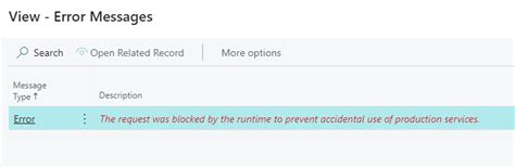 The Request Was Blocked By The Runtime To Prevent Accidental Use Of Production Services TharangaC