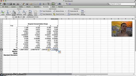 calculating mean median mode and standard deviation in excel 2022 mới