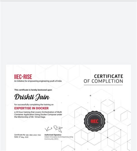 Drishti Jain On Linkedin Vimaldaga Docker Iiec Iiecrise Iiec