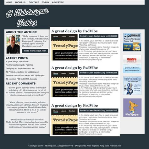 Inspirational And Detailed Wordpress Theme Design Tutorials Designbeep