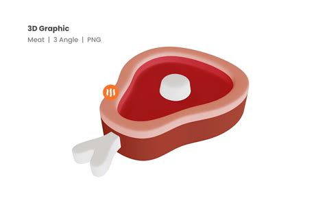 Meat 3d Graphic Git Aset