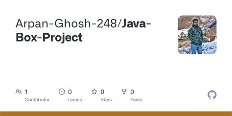 Github Arpan Ghosh 248java Box Project