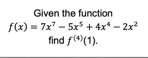 solved given the following functions find the second