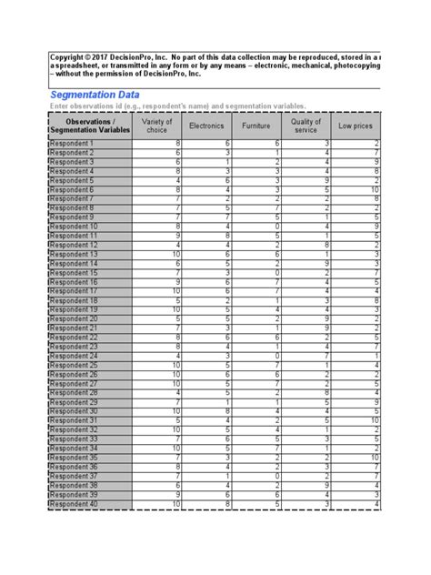 Officestar Data Segmentation Pdf Statistical Classification