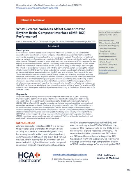 pdf what external variables affect sensorimotor rhythm brain computer