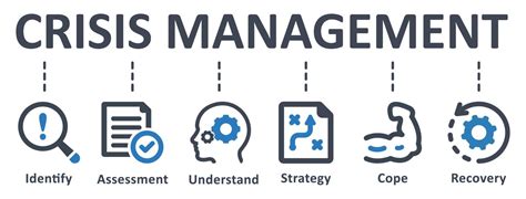 Crisis Management Icon Vector Illustration Crisis Management