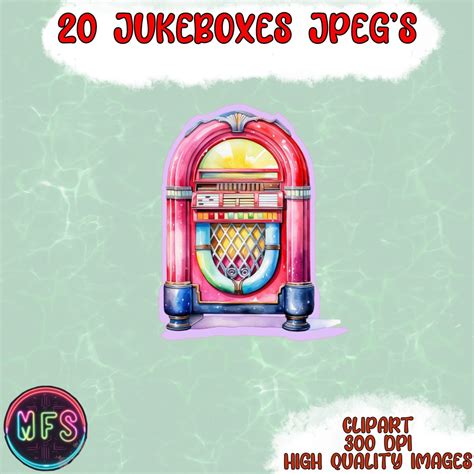 50s Juke Box Clip Art