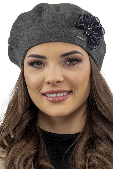 Vivisence 7036 Nakrycie Głowy Beret Ciemnoszary Sklep Kontri Pl