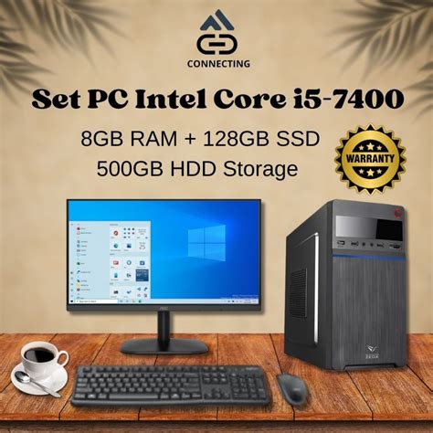 Jual Set Pc Komputer Intel Core I5 7400 Gen 7 Ddr4 Ssd Frameless Shopee Indonesia