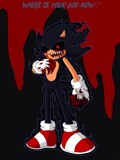 Evil Dark Sonic The Hedgehog
