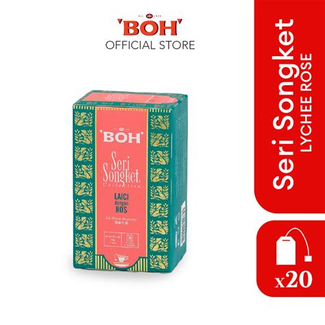 Boh Seri Songket Lychee With Rose Teabag Sachet 20s Boh Uncang Teh