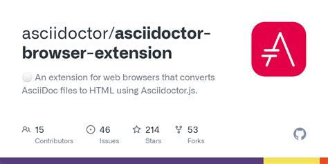 github asciidoctor asciidoctor browser extension an extension for