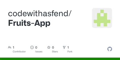 GitHub Codewithasfend Fruits App