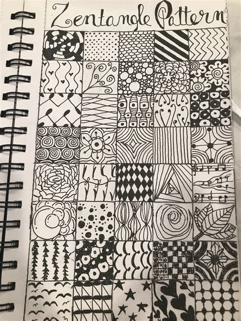 Types Of Zentangle Patterns At James Madrigal Blog