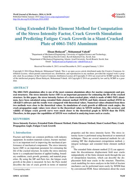 Pdf Using Extended Finite Element Method For Computation Of The