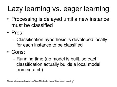 Ppt Lazy Learning Vs Eager Learning Powerpoint Presentation Free