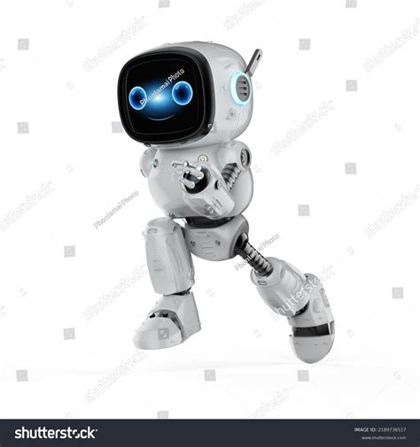 D Rendering Cute Small Artificial Intelligence Stock Illustration Shutterstock