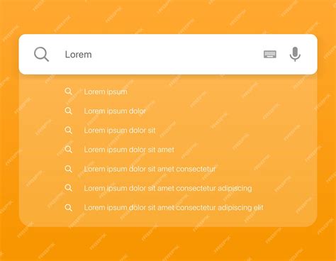 Premium Vector Internet Browser Search Engine Search Bar For Ui