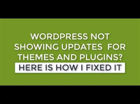 How To Fix Wordpress Sites That Are Not Updating Themes And Plugins YouTube