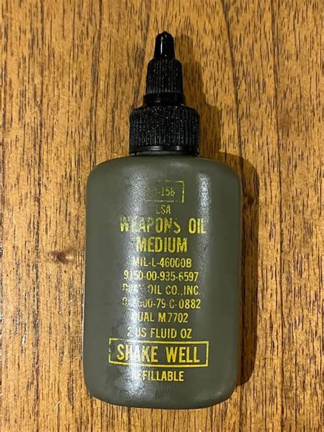 Us Army Lsa Weapon Oil Vietnam Era 1979 Dated