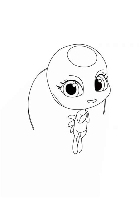 Tikki In Miraculous Ladybug Coloring Page Download Print Or Color