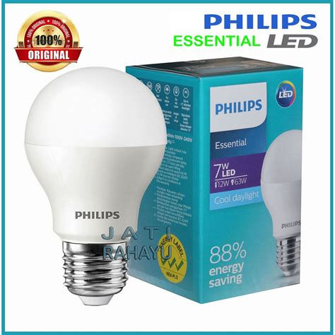 Jual Philips Lampu Led Essential W Watt Putih Cool Daylight Shopee Indonesia