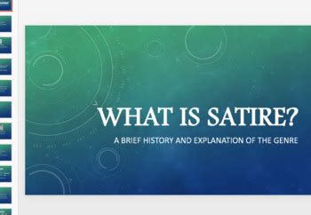 What Is Satire Ppt Lesson And Reading Of A Modest Proposal For Ela