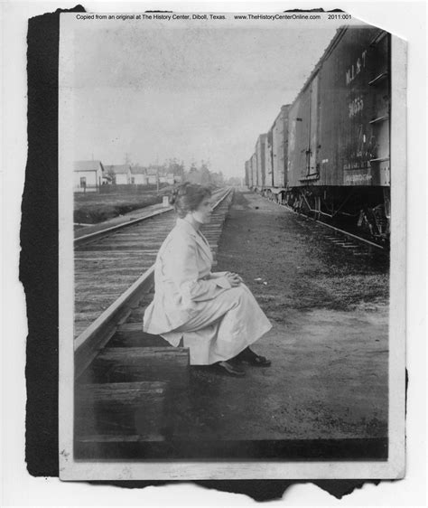 Woman On Railroad Tracks 1910s The History Center