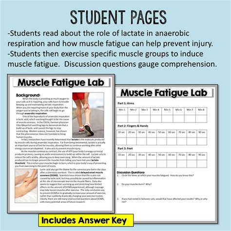 Muscle Fatigue Lab Activity Suburban Science