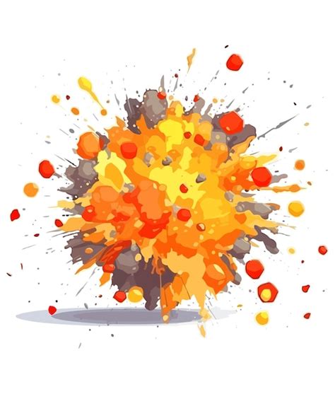 Premium Vector Explosion Illustration Design