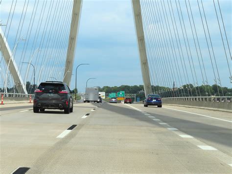 Iowa Interstate 74 Westbound Cross Country Roads