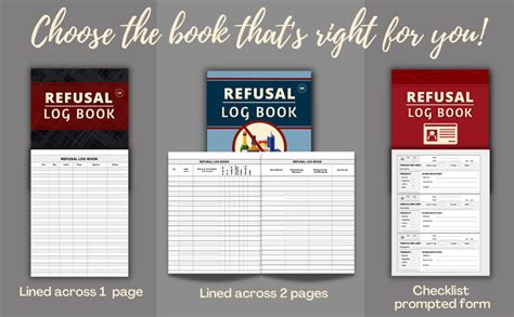 Refusal Log Book Track Your Site Compliance In Refusing To Sell Age