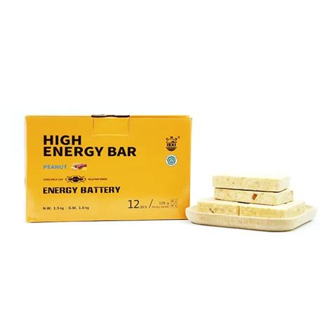 Portable 120g High Energy Compressed Bar For Survival Food Compressed