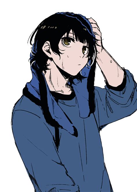 Safebooru 1boy Bachira Meguru Bangs Black Hair Blue Lock Blunt Bangs