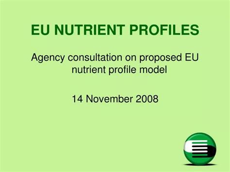 Ppt Eu Nutrient Profiles Powerpoint Presentation Free Download Id 701382