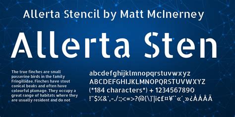 Allerta Stencil Font