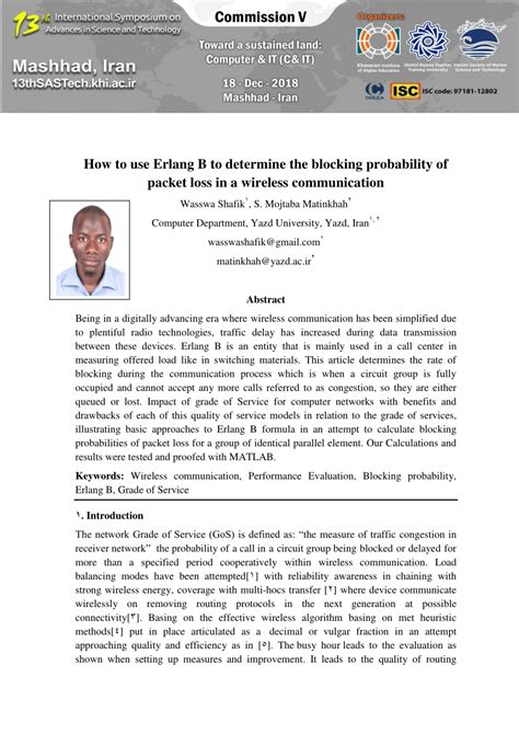 Pdf How To Use Erlang B To Determine The Blocking Probability Of