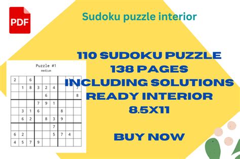 Sudoku Practice Hard 110 Puzzle Book Graphic By Prottayon · Creative