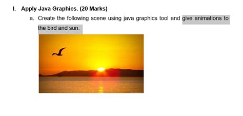 solved 1 apply java graphics 20 marks a create the