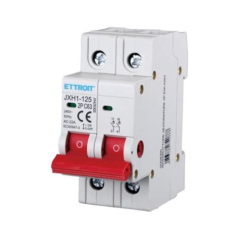 Interrupteur Sectionneur 25a 40a 63a 2p 240vac Montage Sur Rail Din