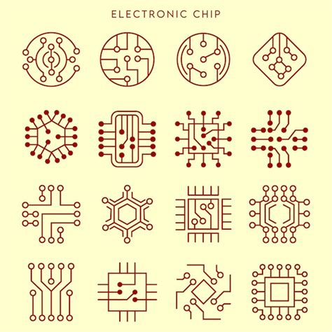Premium Vector Electronic Chip Background Microchip Electronic Circuits Premium Vector Electronic Chip Background Microchip Electronic Circuits