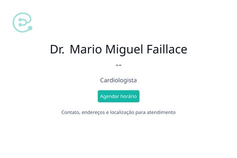 Dr Mario Miguel Faillace Cardiologista Em Rio De Janeiro Rj Rio De Janeiro Rj