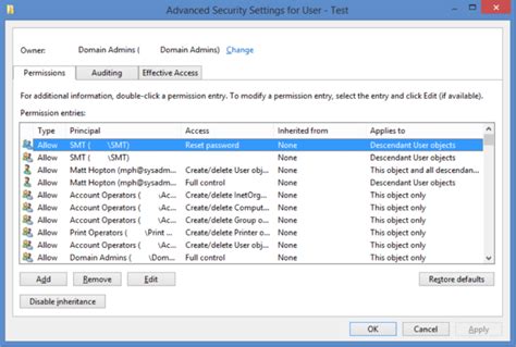 Detecting Delegated Permissions In Active Directory