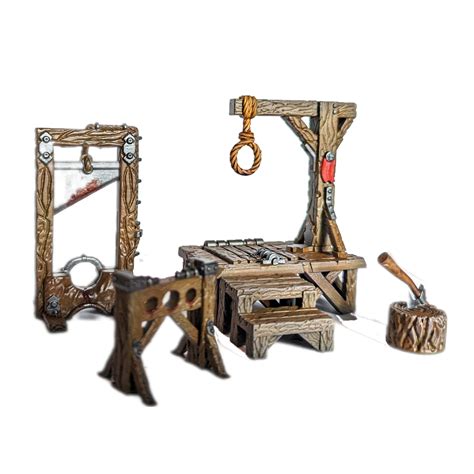 Fichier 3d Stocks De Potence Et Guillotine Jeu De Terrain Sur Table