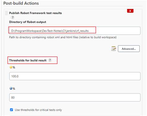 Jenkins集成robot Frameworkrobotframework Jenkins Csdn博客